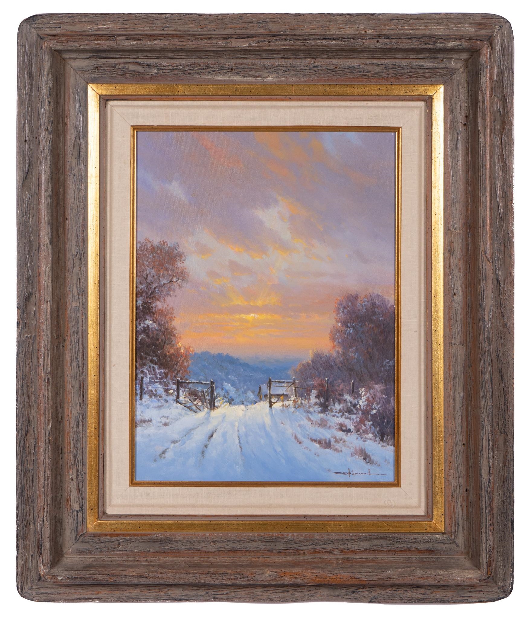 George Kovach | Snowy Sunset | MutualArt