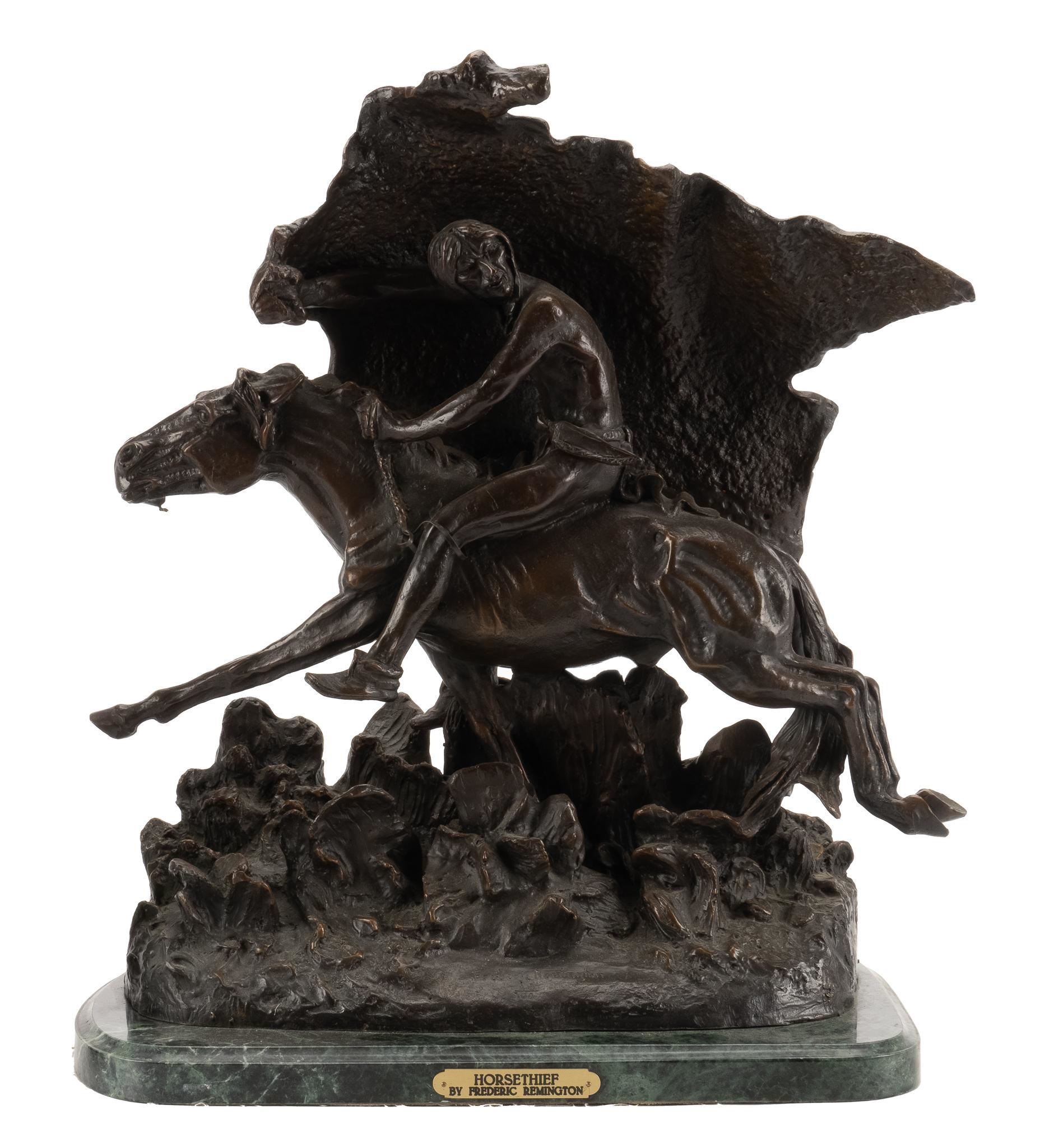 Frederic Remington | The Horse Thief | MutualArt