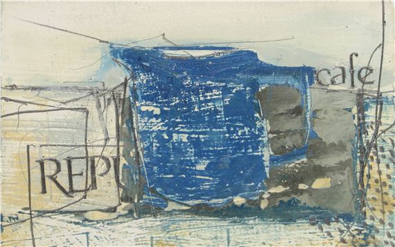 Ffiona Lewis | Cafe Prussian Blue | MutualArt