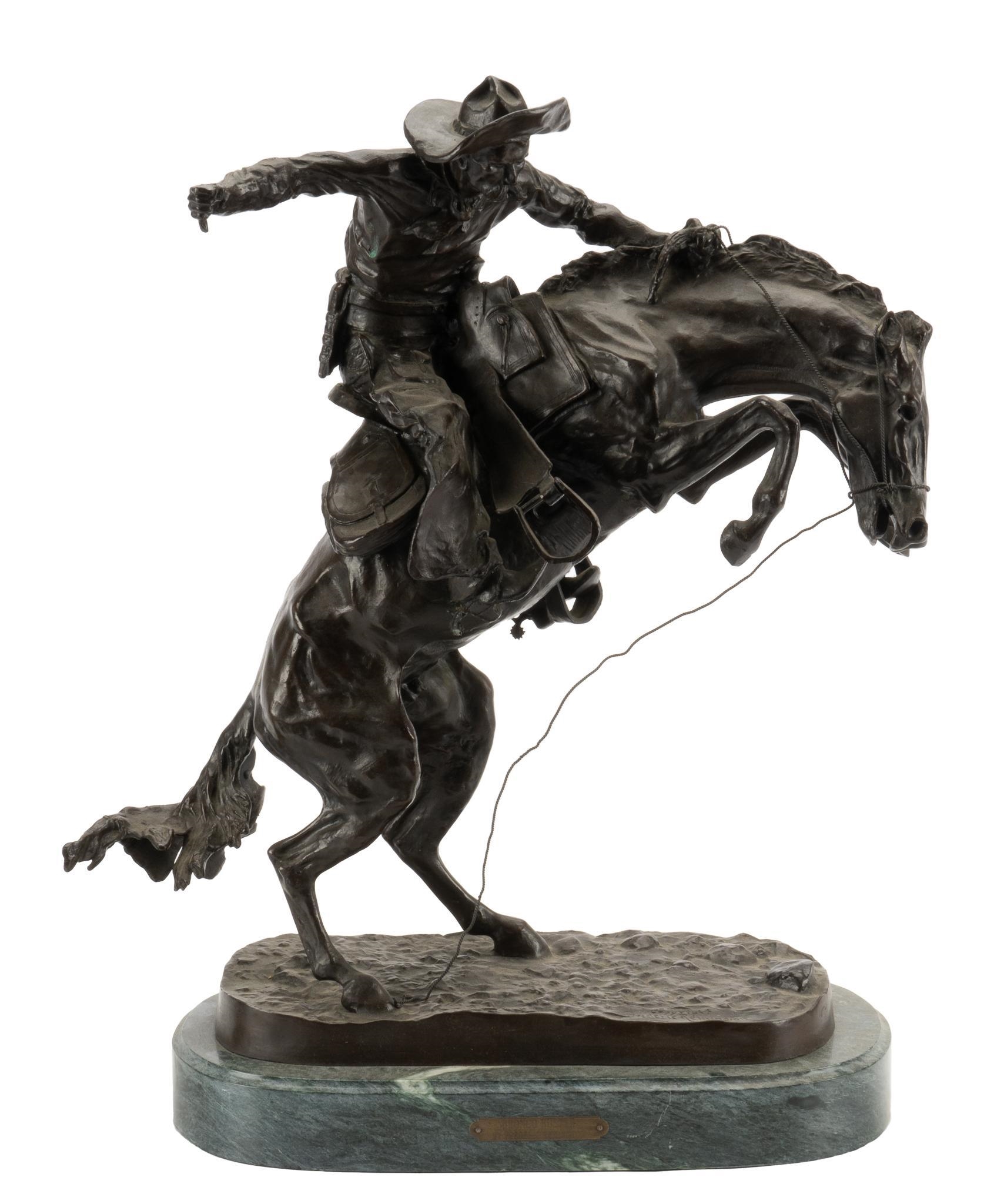 Frederic Remington | Bronco Buster | MutualArt