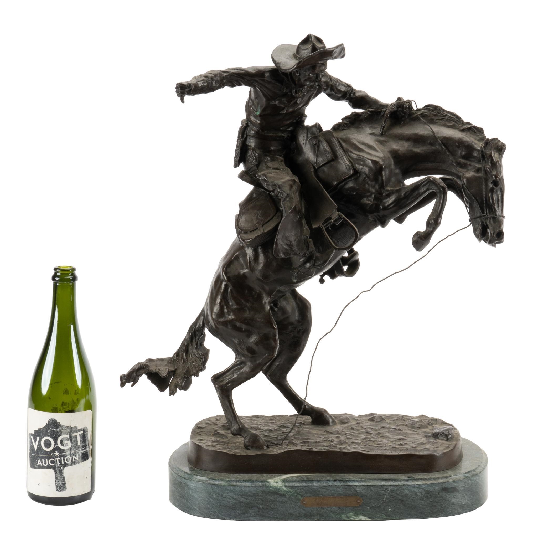Frederic Remington | Bronco Buster | MutualArt