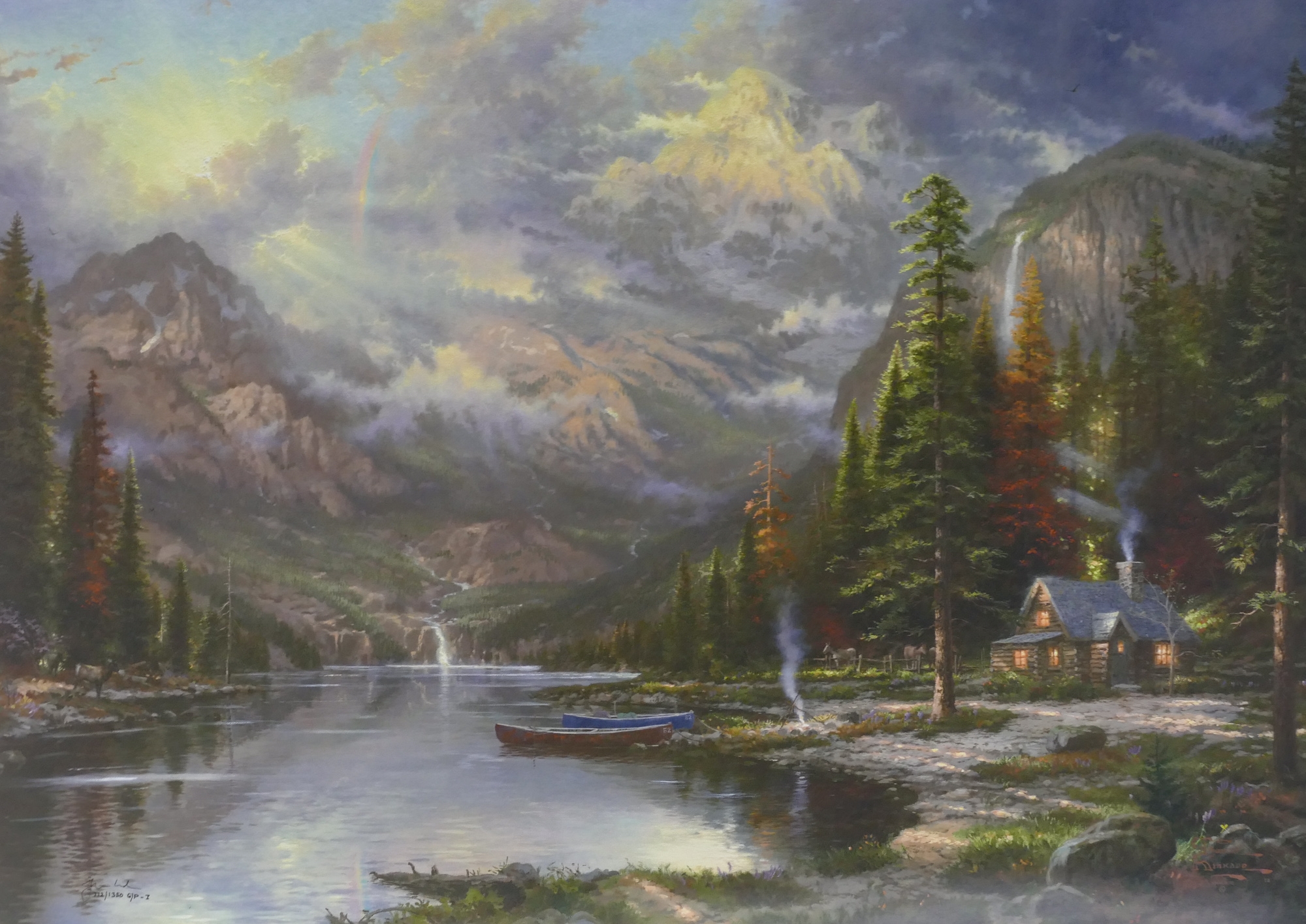 Thomas Kinkade | MOUNTAIN MAJESTY (1998) | MutualArt