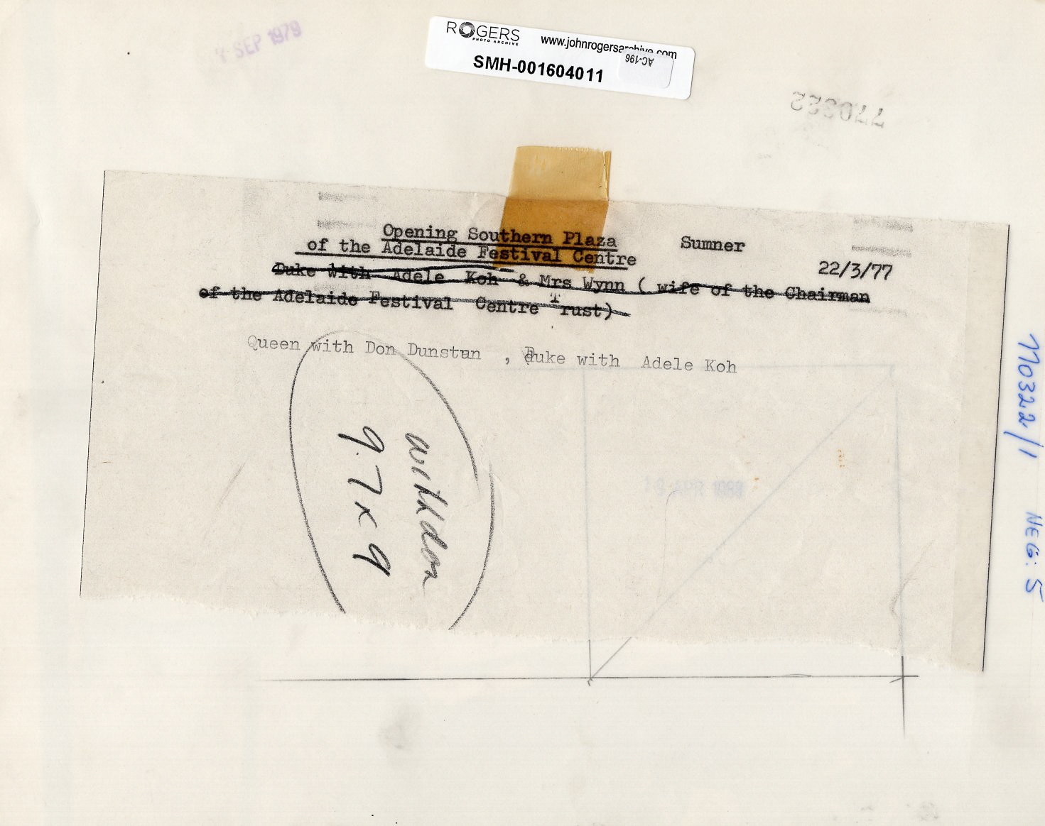 Vic Sumner | Queen Elizabeth and Duke of Edinburgh with Don Dunstan and ...