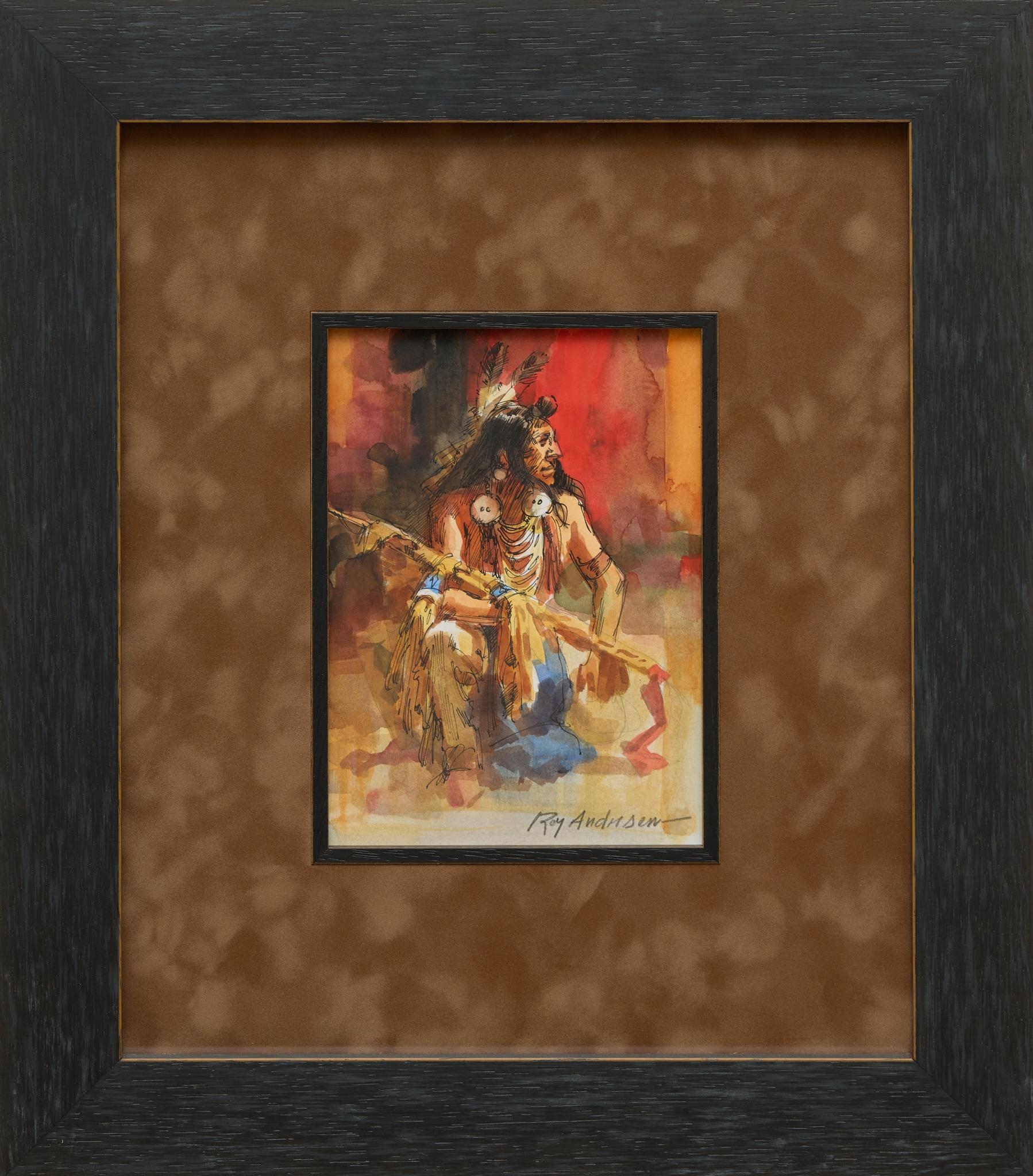 Roy Andersen | Seated Native American | MutualArt