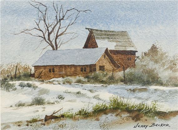 Jerry Becker | WINTER BARNS | MutualArt