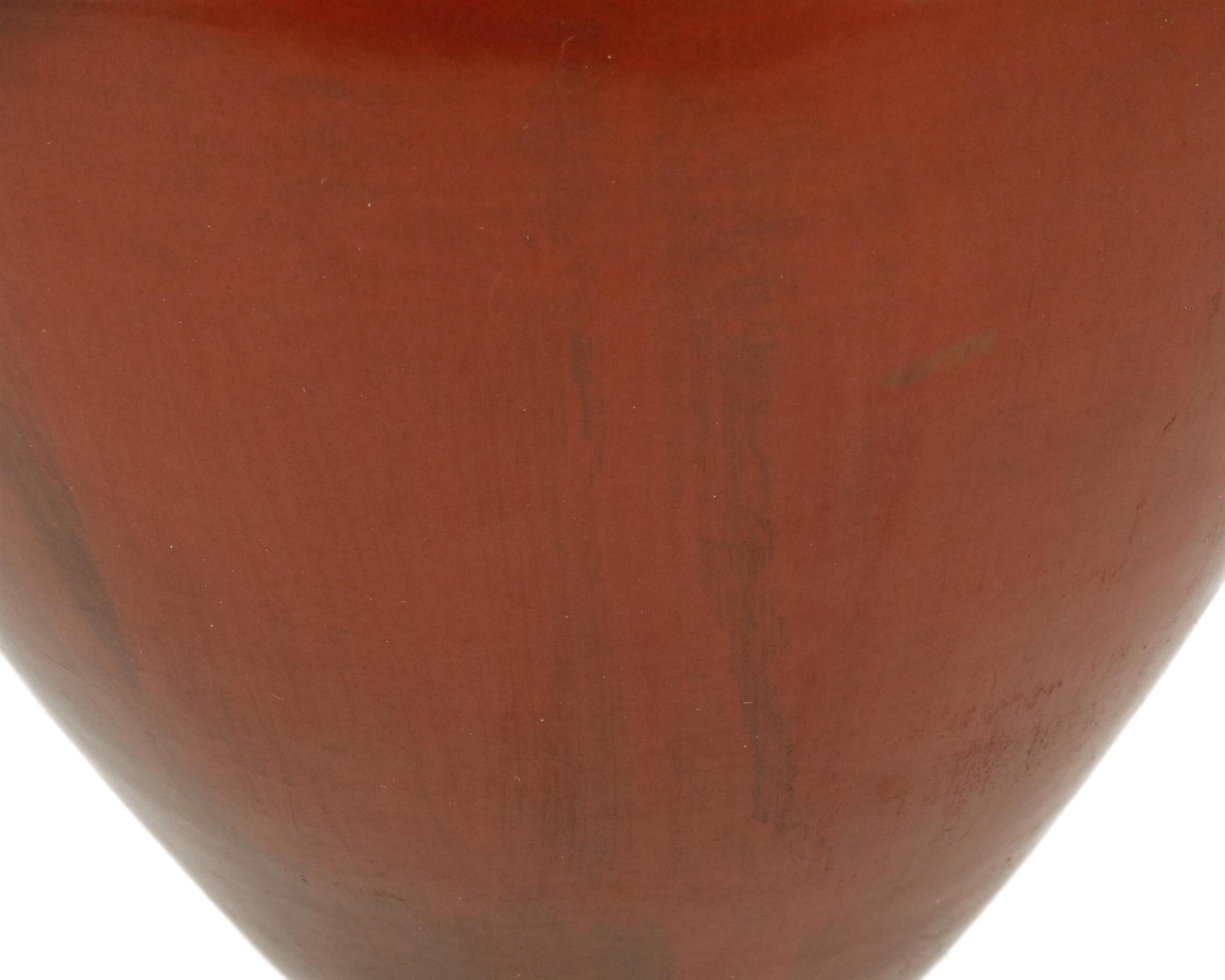 Alice Cling | A redware pottery vase with black fire clouding | MutualArt