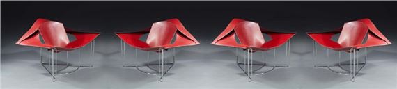 Jacques Harold | POLLARD for suite of five armchairs Mateograssi (1987 ...