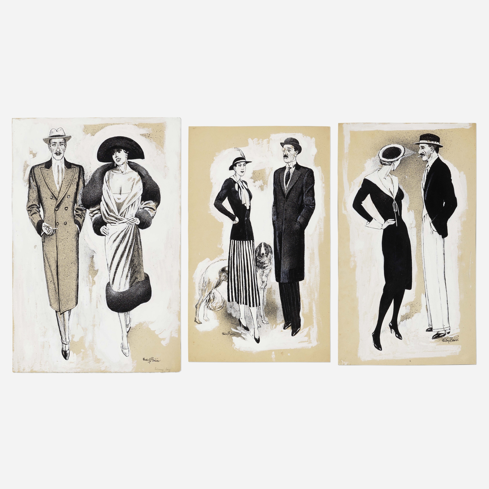 Rudolf Bauer | Three works | MutualArt