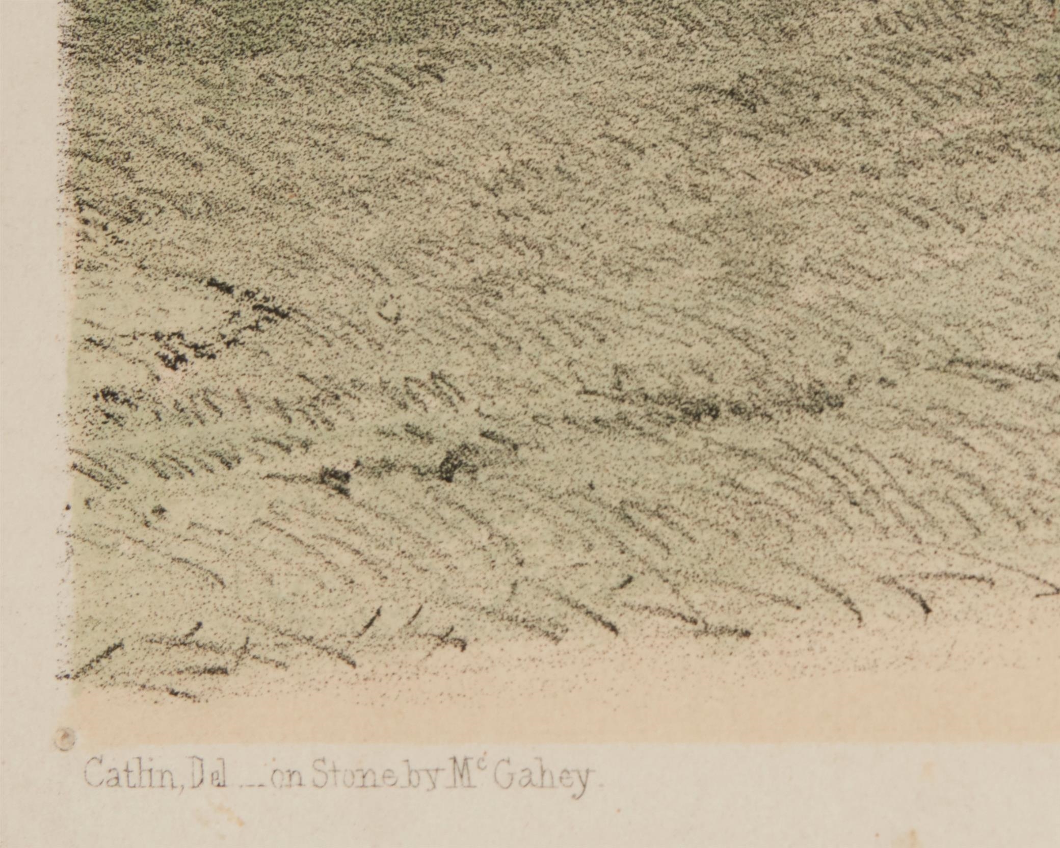 George Catlin | Attacking the Grizzly Bear, plate 19 from Catlin's ...