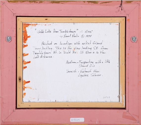 Ronal Parlin | Webb Lake from Tumbledown | MutualArt