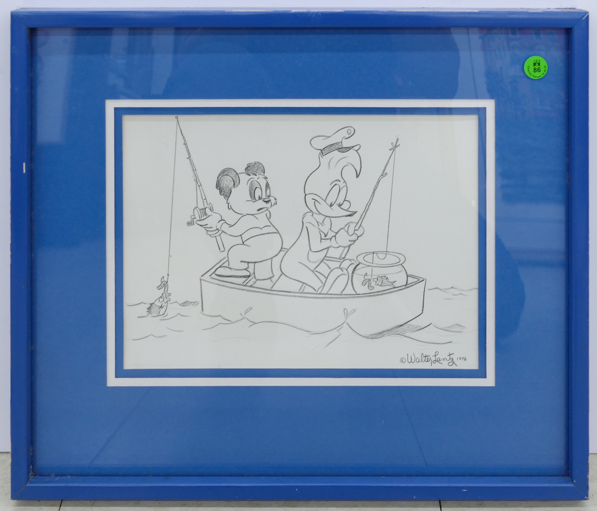 Walter Lantz | WOODY WOODPECKER & ANDY PANDA FISHING (1978) | MutualArt