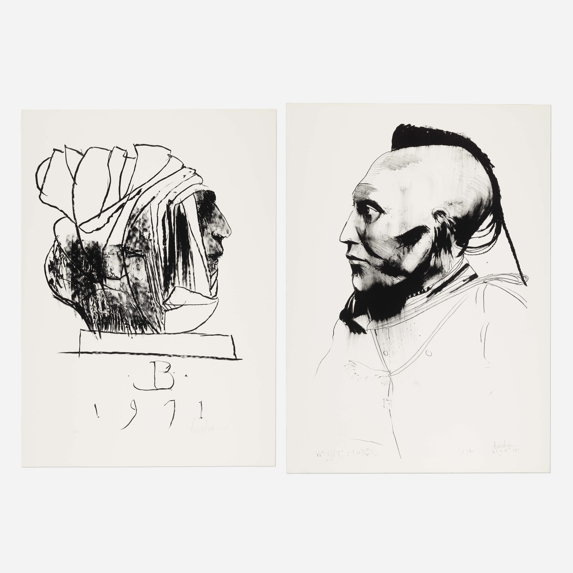 Baskin Leonard | Leader; White Horse two works (1971 - 1972) | Compare ...