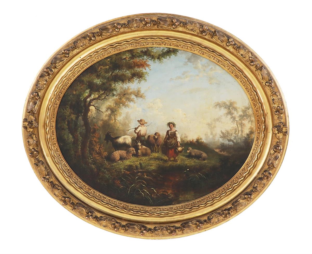 Prosper Ferey | Pastoral Scenes with Shepherd and Shepherdess | MutualArt