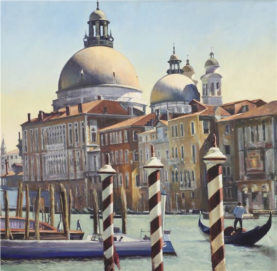 Stan Kaminski | View of Venice with the domes of Santa Maria della ...