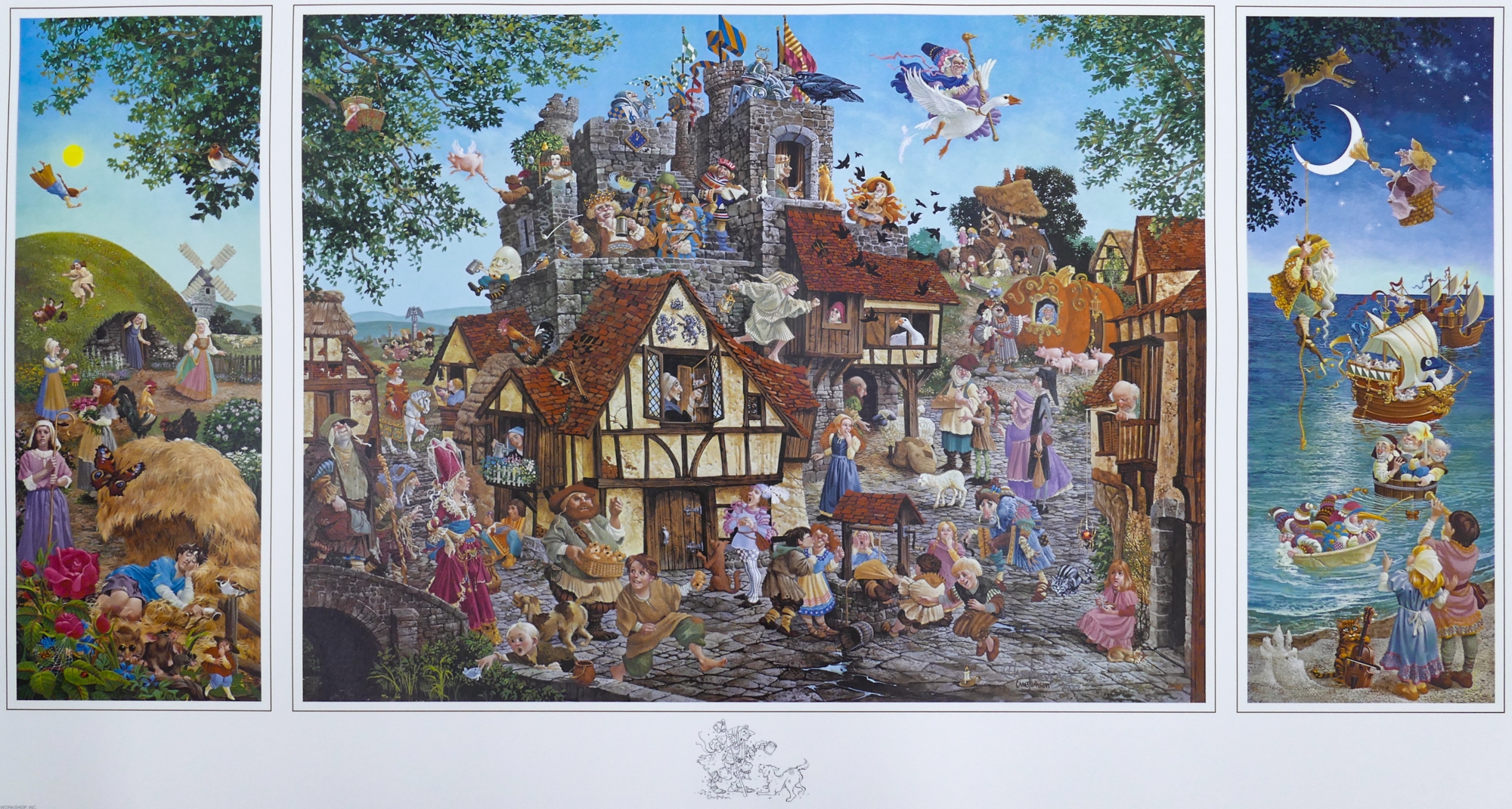 James C. Christensen | THE MAN WHO MINDS THE MOON (1988) | MutualArt