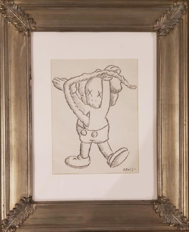 American Artist | Original Drawing in the Manner of Kaws (1990s ...