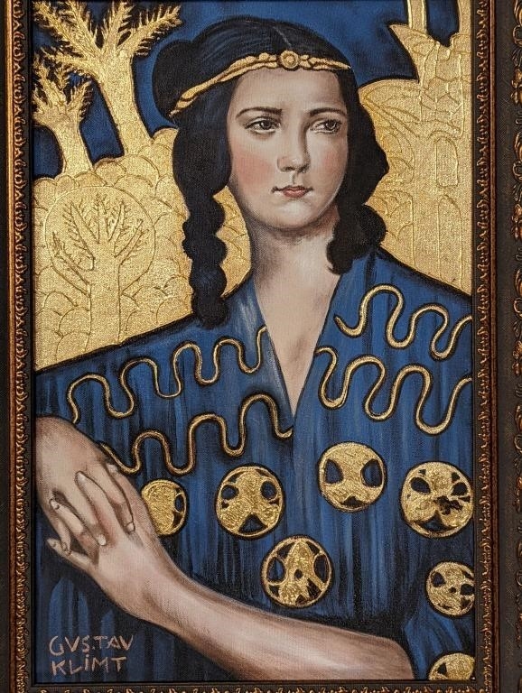 Gustav Klimt | Original in the Manner of Gustav Klimt Canvas | MutualArt