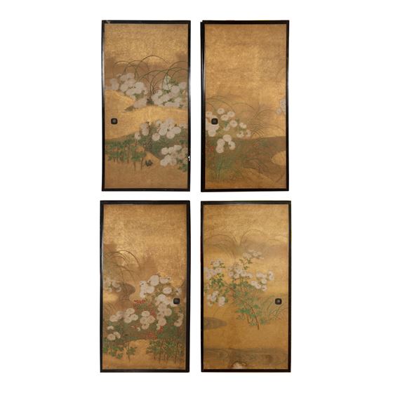 Rinpa Century | A pair of Japanese painted sliding doors | MutualArt
