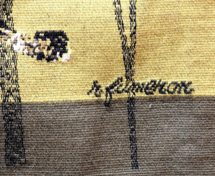 René Fumeron | Woolen tapestry representing the composition Cybèle n ...