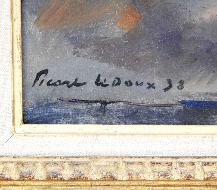 Charles Alexandre Picart le Doux | Still life with a bunch of flowers. | MutualArt