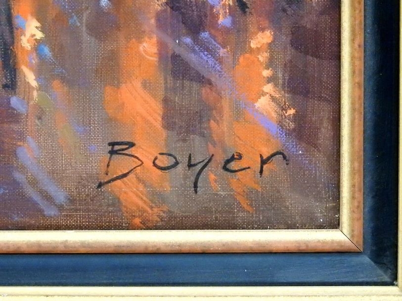 Emile Boyer | The Avenue of the Opera in Paris. (1877) | MutualArt