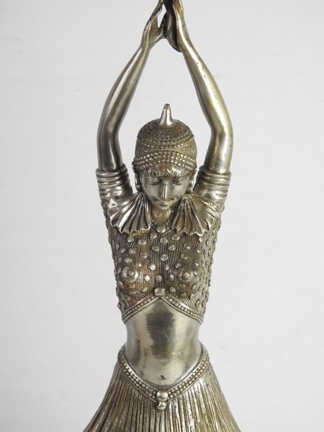 Demétre H. Chiparus | DANCER with raised arms holding a flower ...