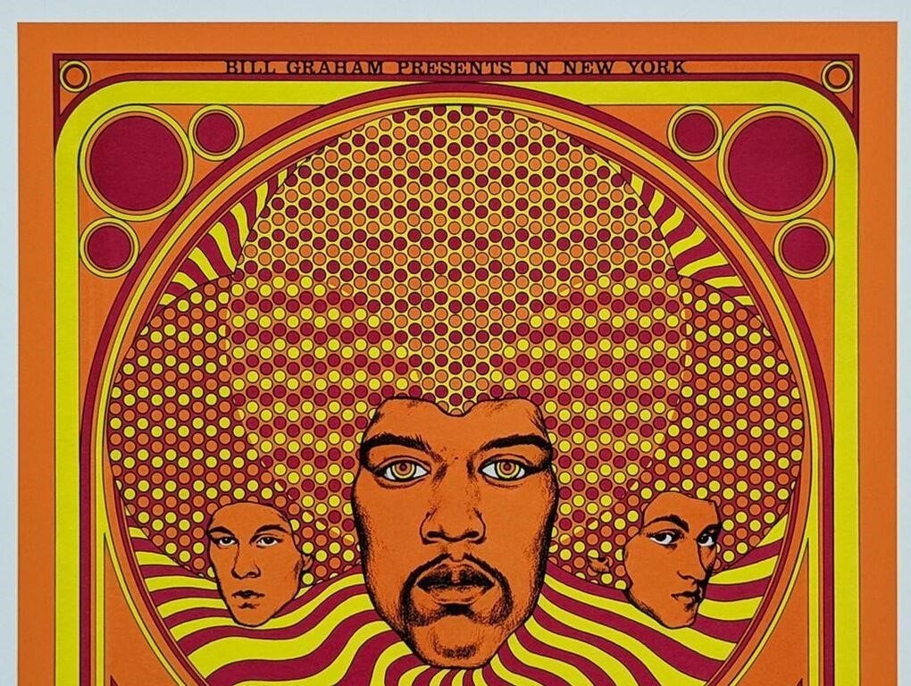 David Edward Byrd | Jimi Hendrix Experience by David Byrd COA 22 x 14 ...