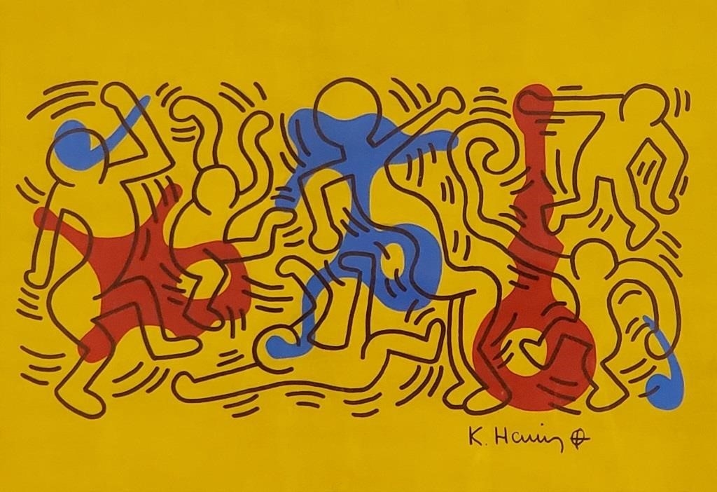 American Artist | Original in the Manner of Keith Haring (1982 - 1989 ...