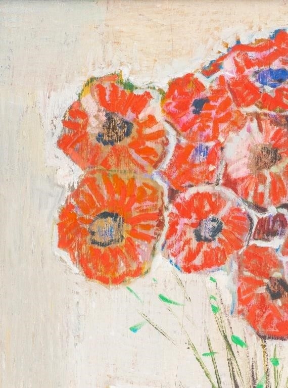 Ángel Botello | Ángel Botello Floral Still Life Oil on Board | MutualArt