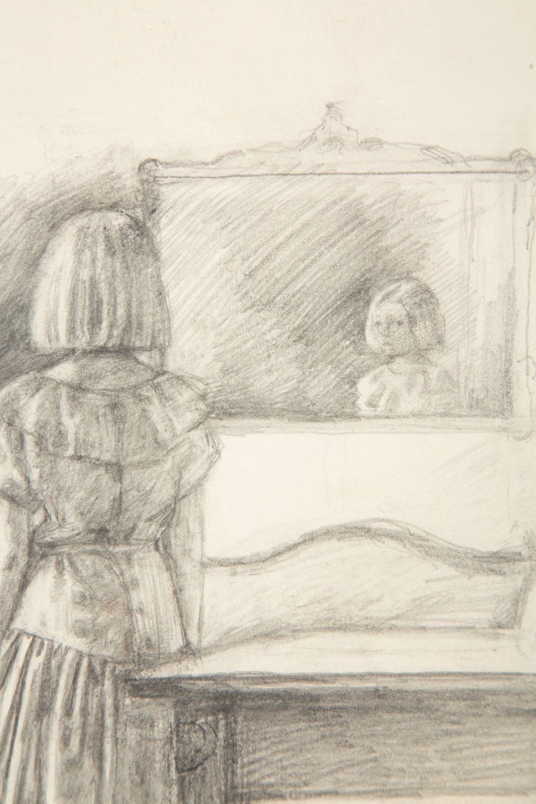 Paul Wiesenfeld | Study for a Young Girl Front of a Mirror (1977 ...