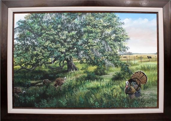 Daniel Butler | TURKEYS AND CATTLE (2019) | MutualArt
