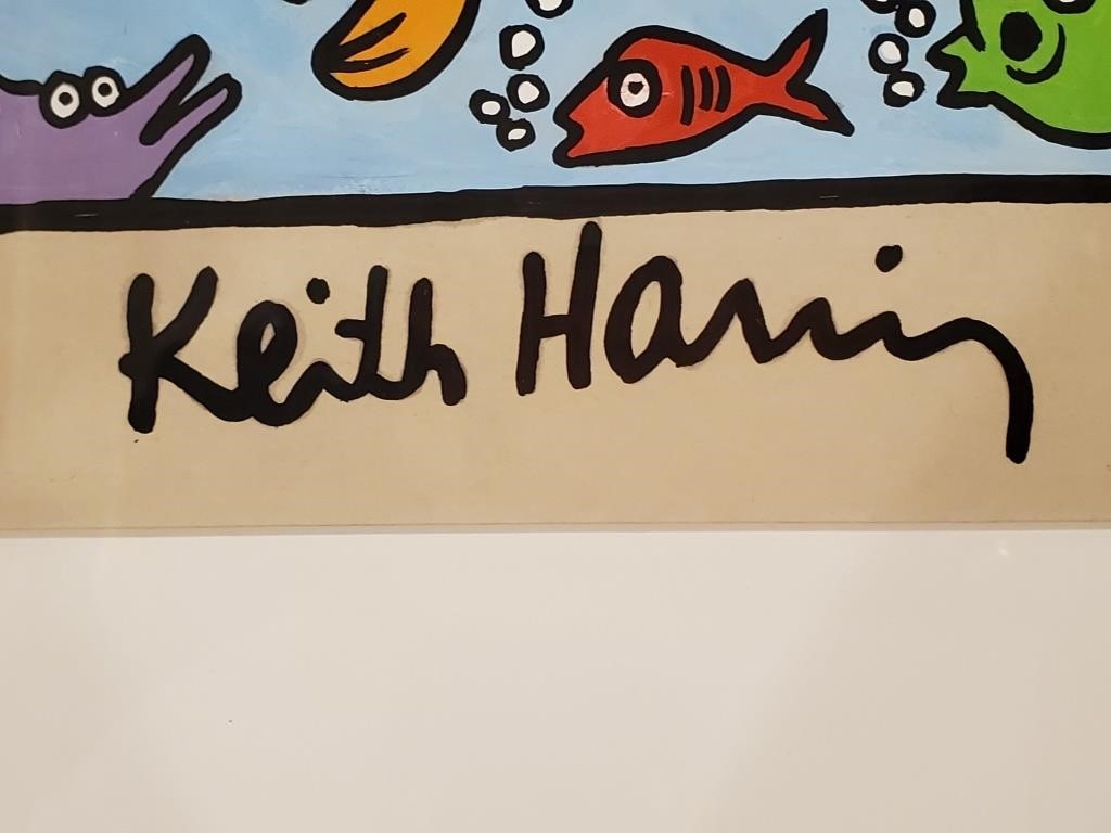 American Artist | Original in the Manner of Keith Haring Fish (1982 ...