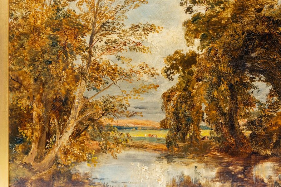 William Joseph Julius Caesar Bond | Paysage au ruisseau près d'une ...