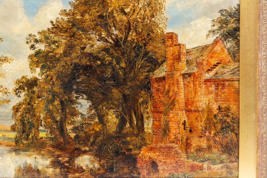 William Joseph Julius Caesar Bond | Paysage au ruisseau près d'une ...