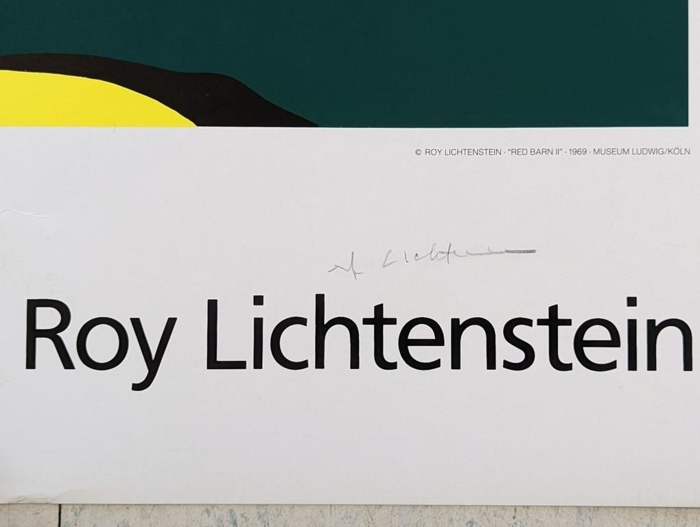Roy Lichtenstein | Roy Lichtenstein Hand Signed Lithograph 27 x 35 ...