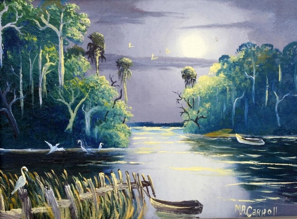 Mary Ann Carroll | RIVER CANOE | MutualArt