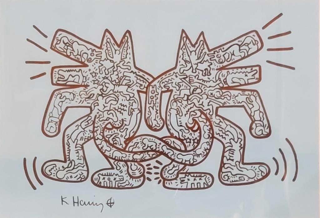 American Artist | Original in the Manner of Keith Haring (1982 - 1989 ...