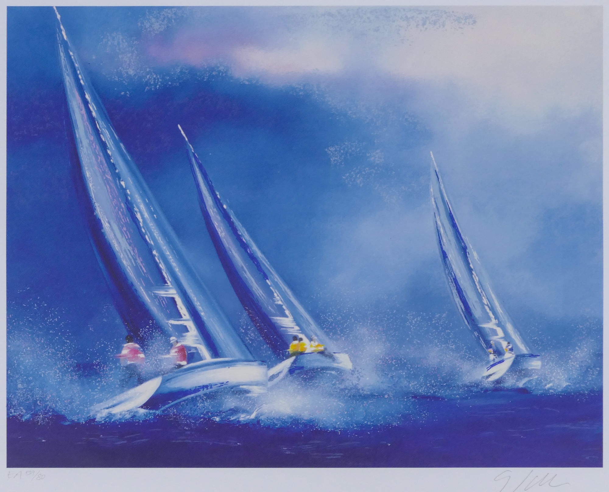 Victor Spahn | BLUE SAILING | MutualArt