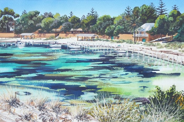 Laurie Cole | Bathurst Lighthouse Rottnest and Old Cottages, Thomson ...