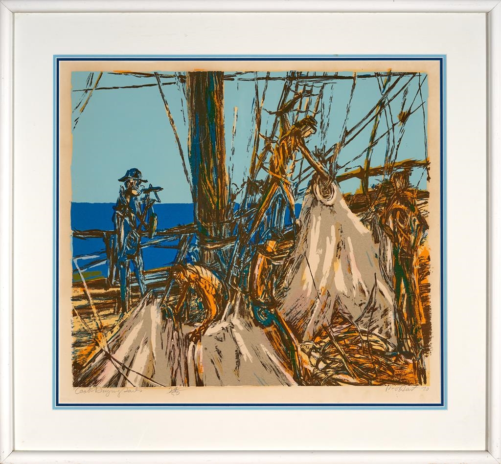 Kevin Charles Hart | Death of Captain Cook & Cook Drying Sails (1970 ...