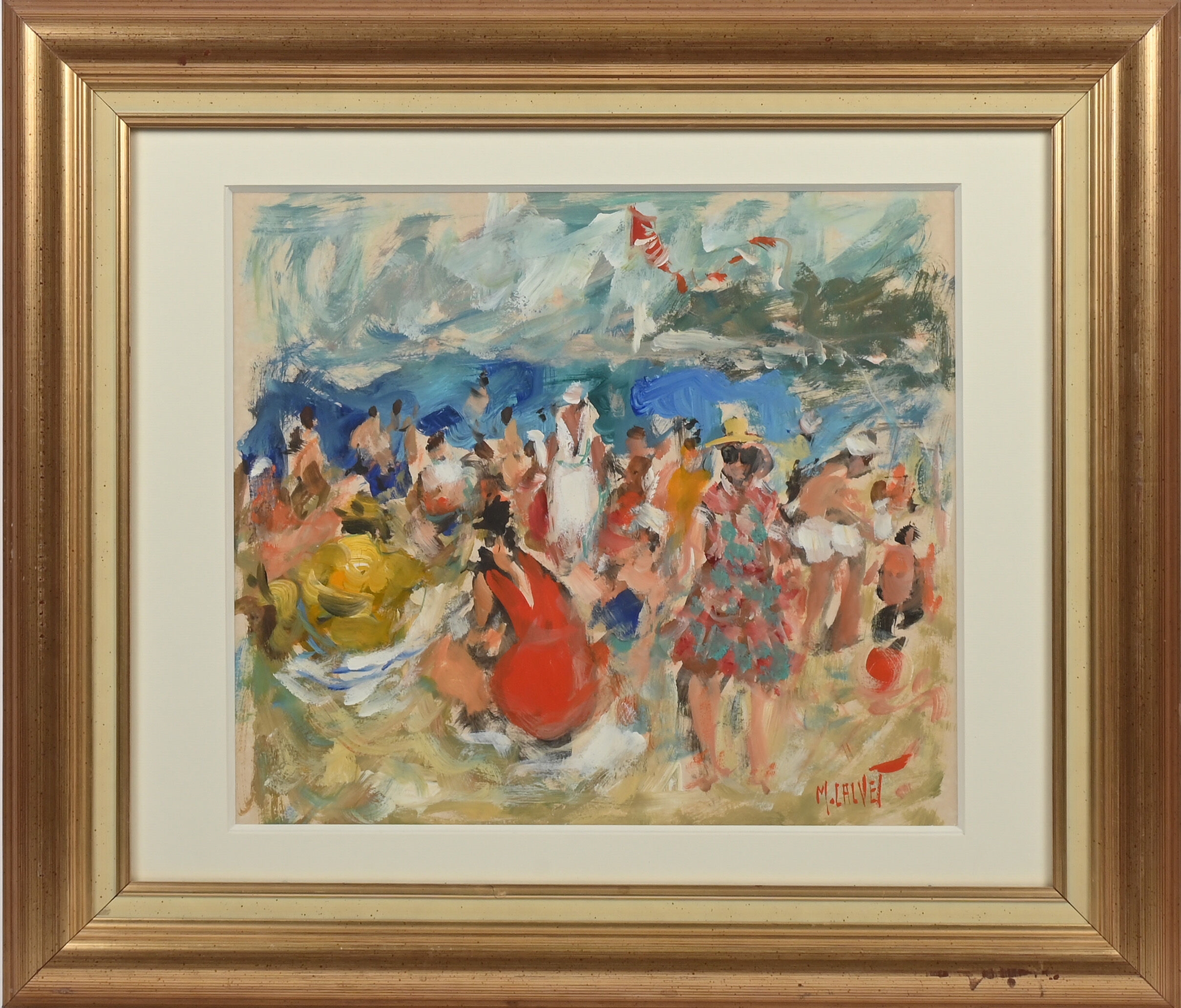 Michel Calvet | SUR LA PLAGE | MutualArt