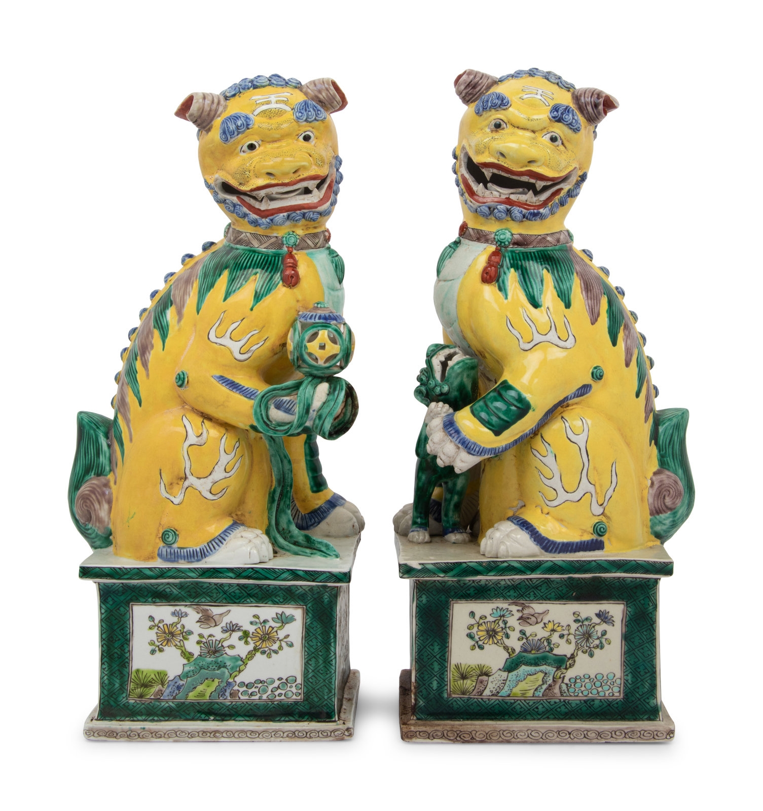 Chinese School, 19th Century | A Large Pair of Chinese Famille Jaune ...