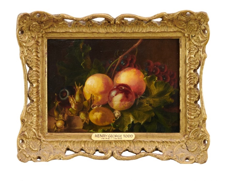 Henry George Todd | Still life of fruit and hops | MutualArt