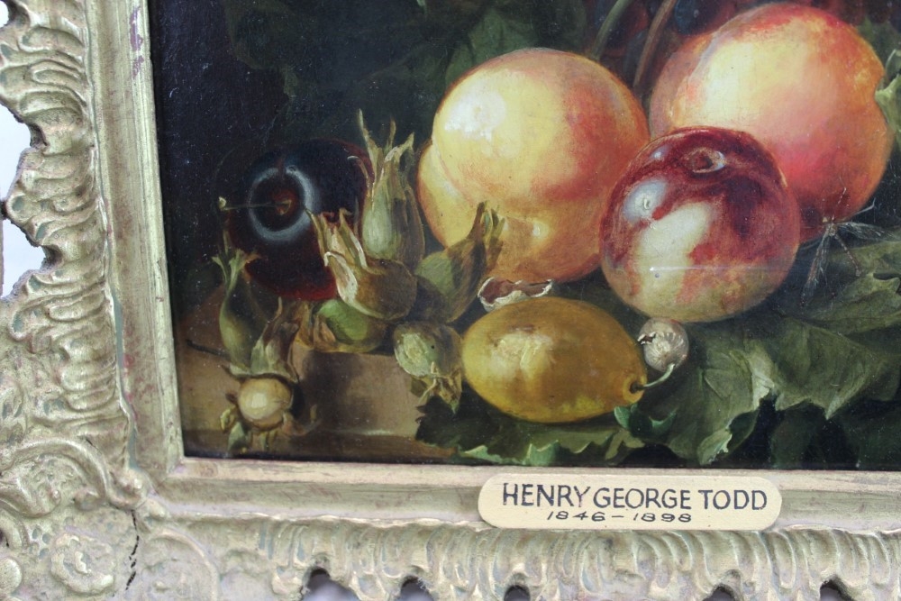 Henry George Todd | Still life of fruit and hops | MutualArt