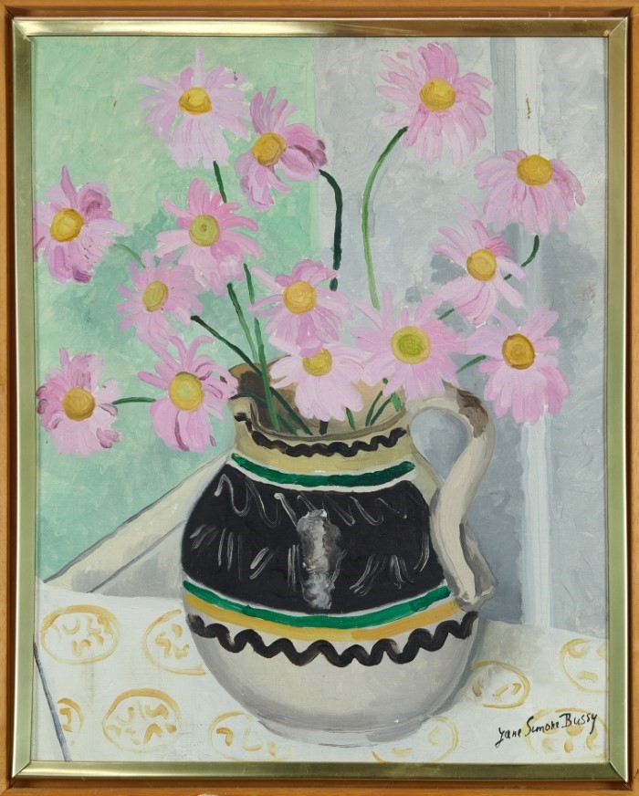 Jane Simone Bussy | Jug of flowers | MutualArt