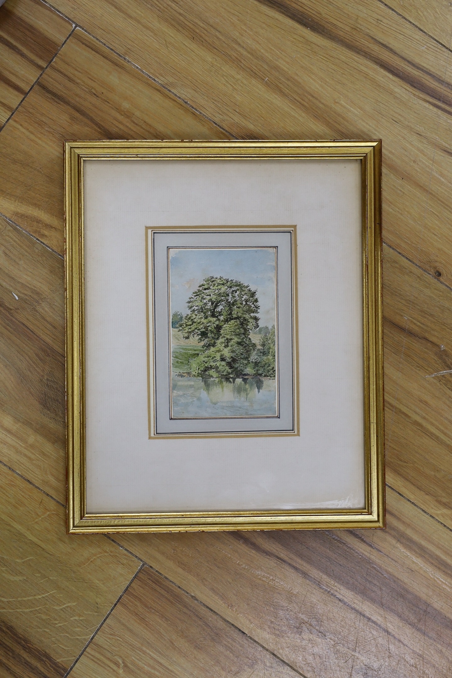 Clark Rampling | An oak by a pool Hatton Water | MutualArt