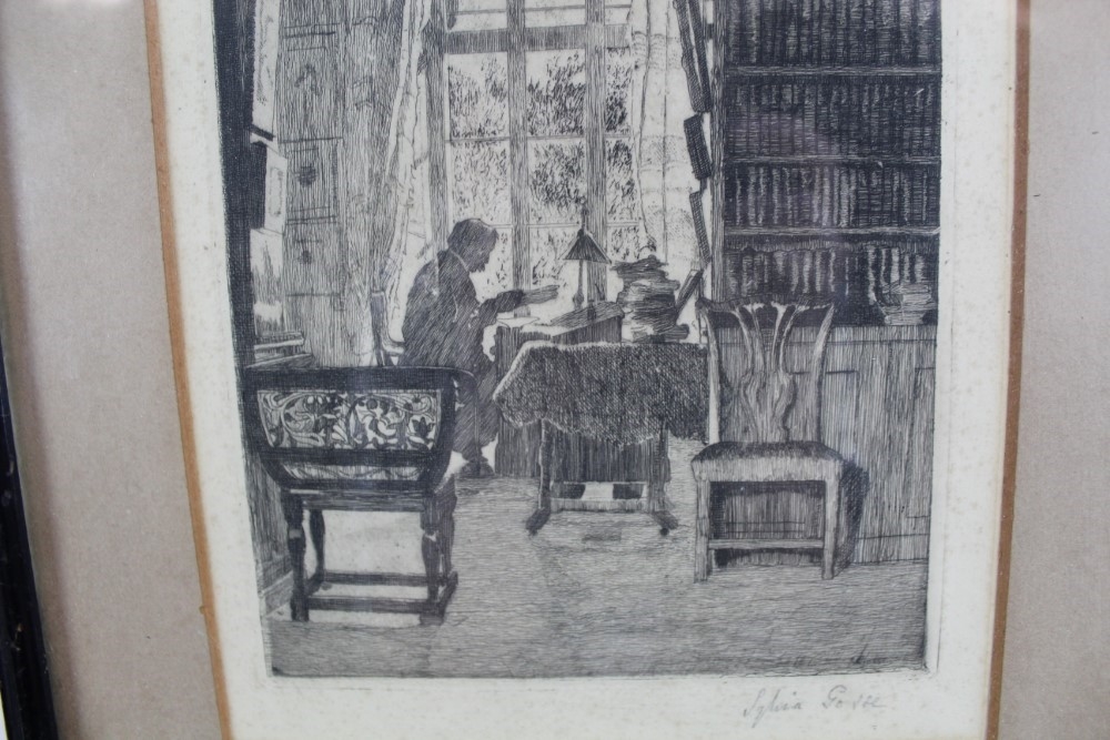 Sylvia Gosse | Sir Edmund Gosse in his study | MutualArt