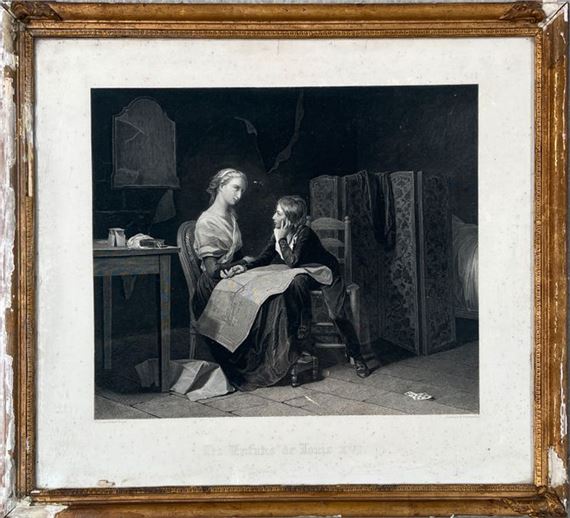 Robert Fleury | The children of Louis XVI | MutualArt