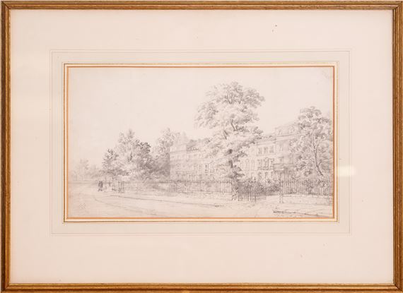 John Constable | ‘A London Terrace with Trees and Figures | MutualArt