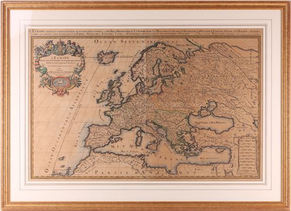 Hubert Jaillot | a map of Europe | MutualArt